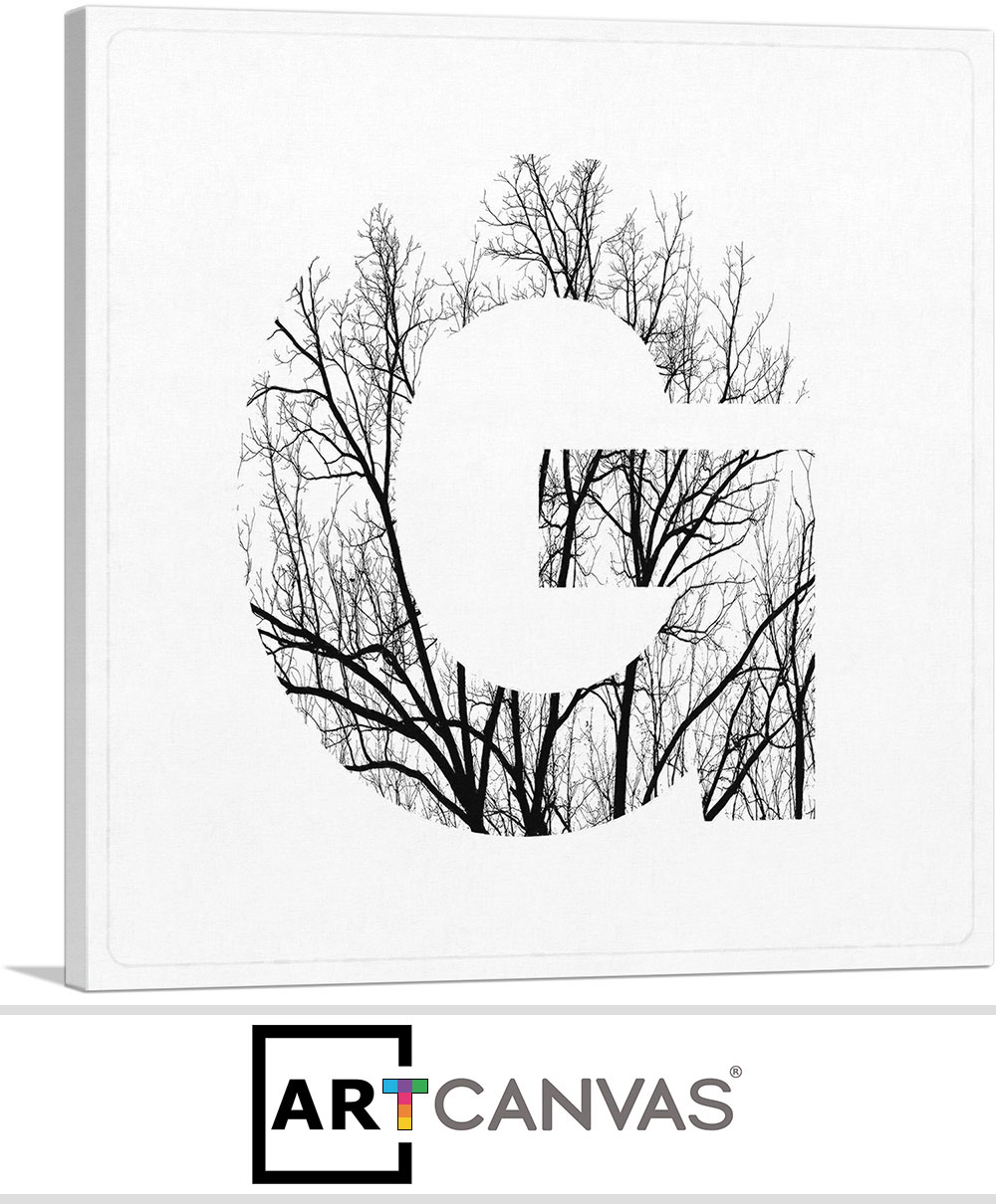 Tree Branches Alphabet Letter G Canvas Art Print for Sale | ARTCANVAS