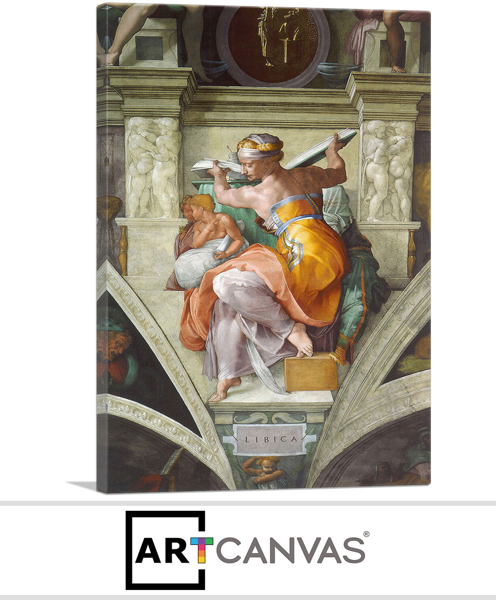 The Libyan Sibyl - Sistine Chapel Ceiling 1511 Canvas Art Print for ...