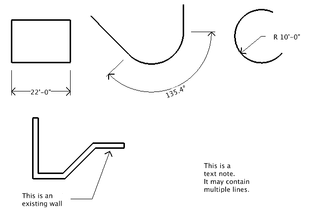 leader line drawing example