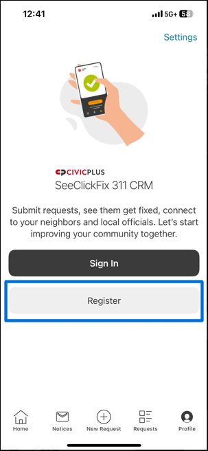 Create A 311 Account Through The App | City of Birmingham, Alabama