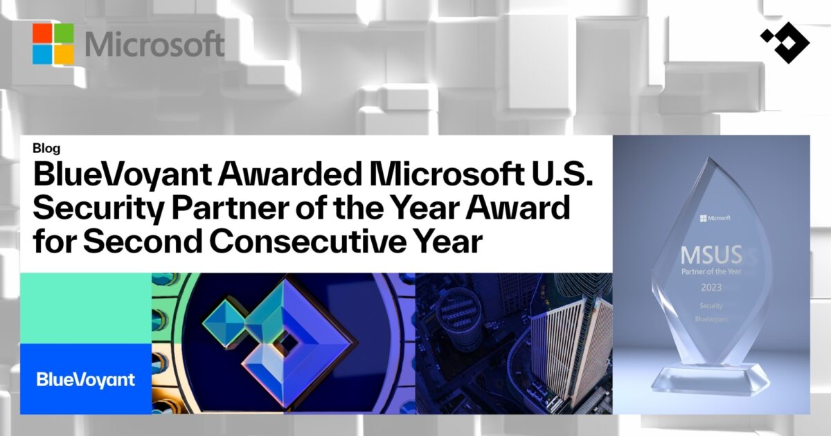 Microsoft U.S. Security Partner of the Year | BlueVoyant