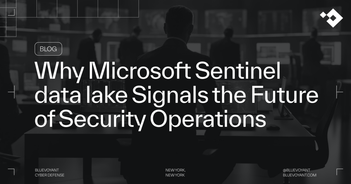 Microsoft Sentinel data lake | BlueVoyant