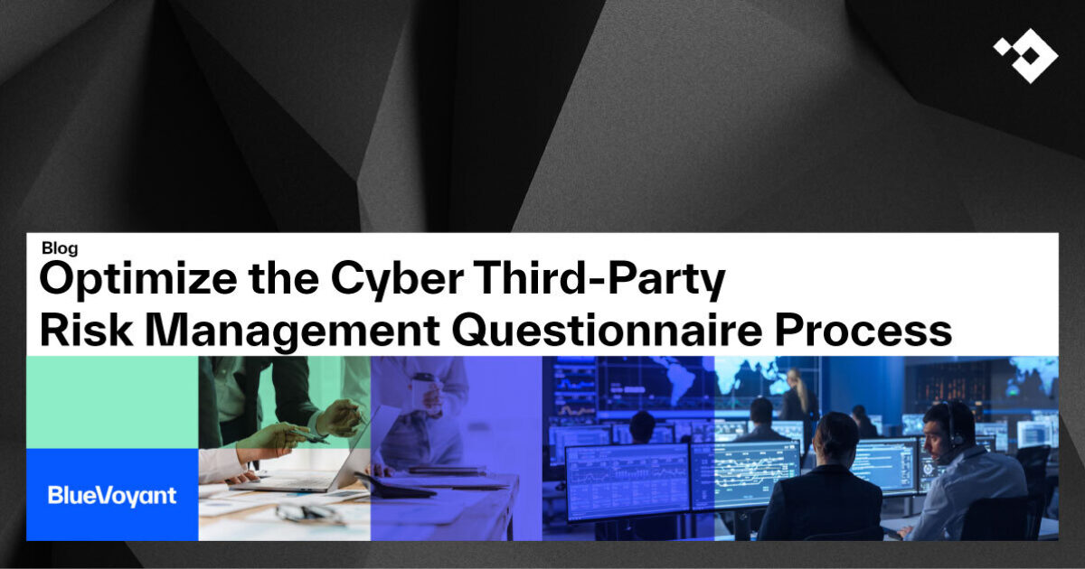 Optimize The Questionnaire Management Process Bluevoyant 