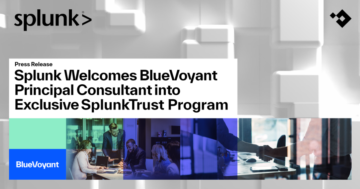 Splunk Welcomes BlueVoyant Principal Consultant into… | BlueVoyant