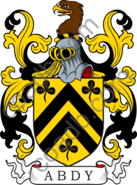 Abdy Family Crest, Coat of Arms and Name History