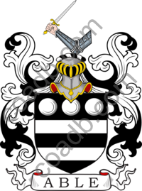 Able Family Crest, Coat of Arms and Name History