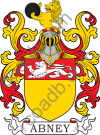 Abney Family Crest, Coat of Arms and Name History
