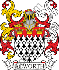 Ackworth Family Crest, Coat of Arms and Name History