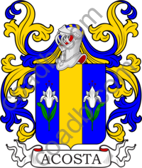 Acosta Family Crest, Coat of Arms and Name History