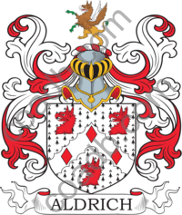 Aldrich Family Crest, Coat of Arms and Name History