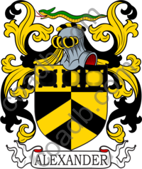 Alexander Family Crest, Coat of Arms and Name History