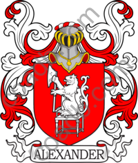 Alexander Family Crest, Coat of Arms and Name History
