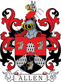 Allen Family Crest, Coat of Arms and Name History