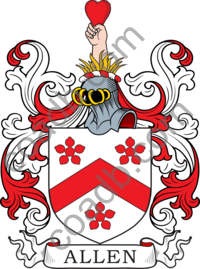Allen Family Crest, Coat of Arms and Name History