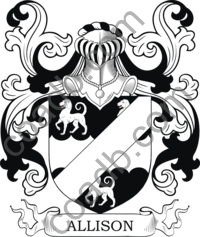 Allison Family Crest, Coat of Arms and Name History