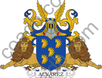 Alvarez Family Crest, Coat of Arms and Name History