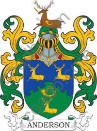 Anderson Family Crest, Coat of Arms and Name History