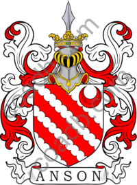 Anson Family Crest, Coat of Arms and Name History
