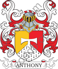Anthony Family Crest, Coat of Arms and Name History