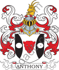 Anthony Family Crest, Coat of Arms and Name History