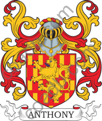 Anthony Family Crest, Coat of Arms and Name History