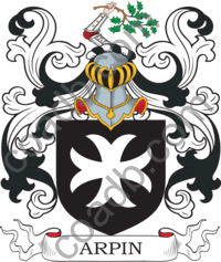 Arpin Family Crest, Coat of Arms and Name History