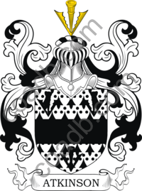 Atkinson Family Crest, Coat of Arms and Name History