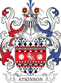 Atkinson Family Crest, Coat of Arms and Name History