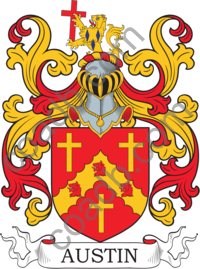 Austin Family Crest, Coat of Arms and Name History