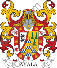 Ayala Family Crest, Coat of Arms and Name History