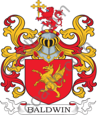 Baldwin Family Crest, Coat of Arms and Name History