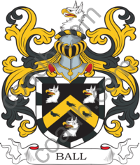 Ball Family Crest, Coat of Arms and Name History