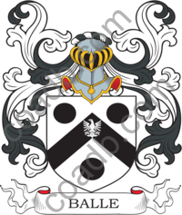 Ball Family Crest, Coat of Arms and Name History