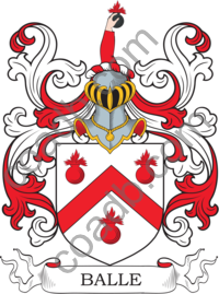 Ball Family Crest, Coat of Arms and Name History