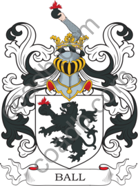 Ball Family Crest, Coat of Arms and Name History