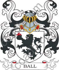 Ball Family Crest, Coat of Arms and Name History