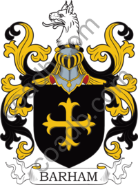 Barham Family Crest, Coat of Arms and Name History