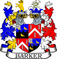 Barker Family Crest, Coat of Arms and Name History