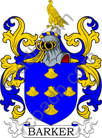 Barker Family Crest, Coat of Arms and Name History