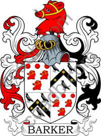 Barker Family Crest, Coat of Arms and Name History