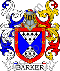 Barker Family Crest, Coat of Arms and Name History