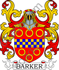 Barker Family Crest, Coat of Arms and Name History