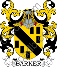 Barker Family Crest, Coat of Arms and Name History