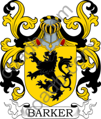 Barker Family Crest, Coat of Arms and Name History