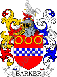 Barker Family Crest, Coat of Arms and Name History