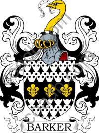 Barker Family Crest, Coat of Arms and Name History