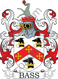 Bass Family Crest, Coat of Arms and Name History