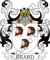 Beard Family Crest, Coat of Arms and Name History