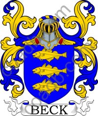 Beck Family Crest, Coat of Arms and Name History