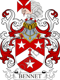 Bennett Family Crest, Coat of Arms and Name History